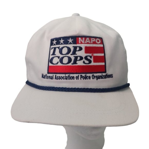 Classic Sportswear | Accessories | Vintage Napo Top Cops Cap White Usa ...